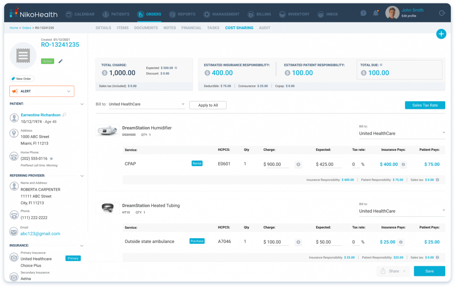Features of DME / HME Software NikoHealth